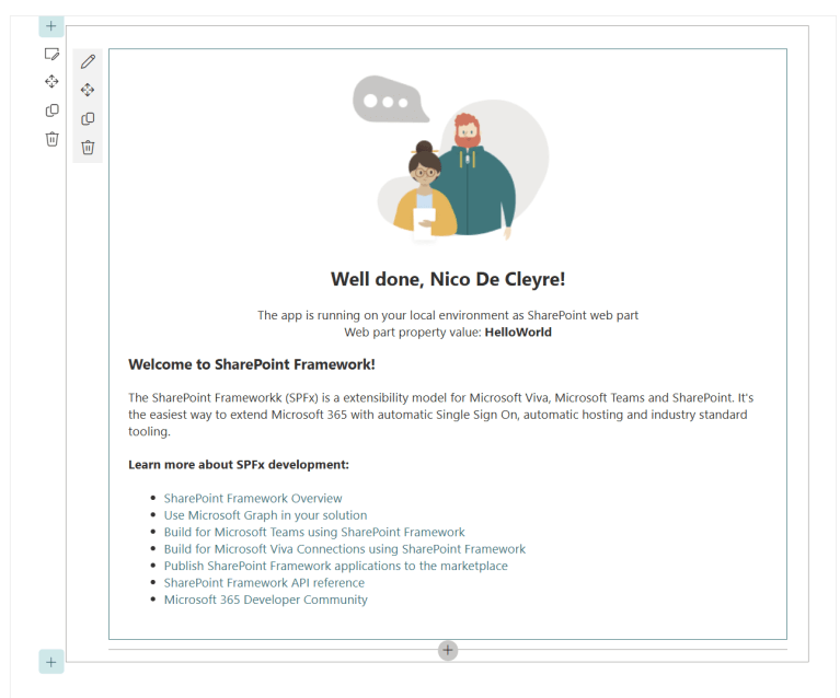 SPFx series: Creating your first web part – Nico De Cleyre